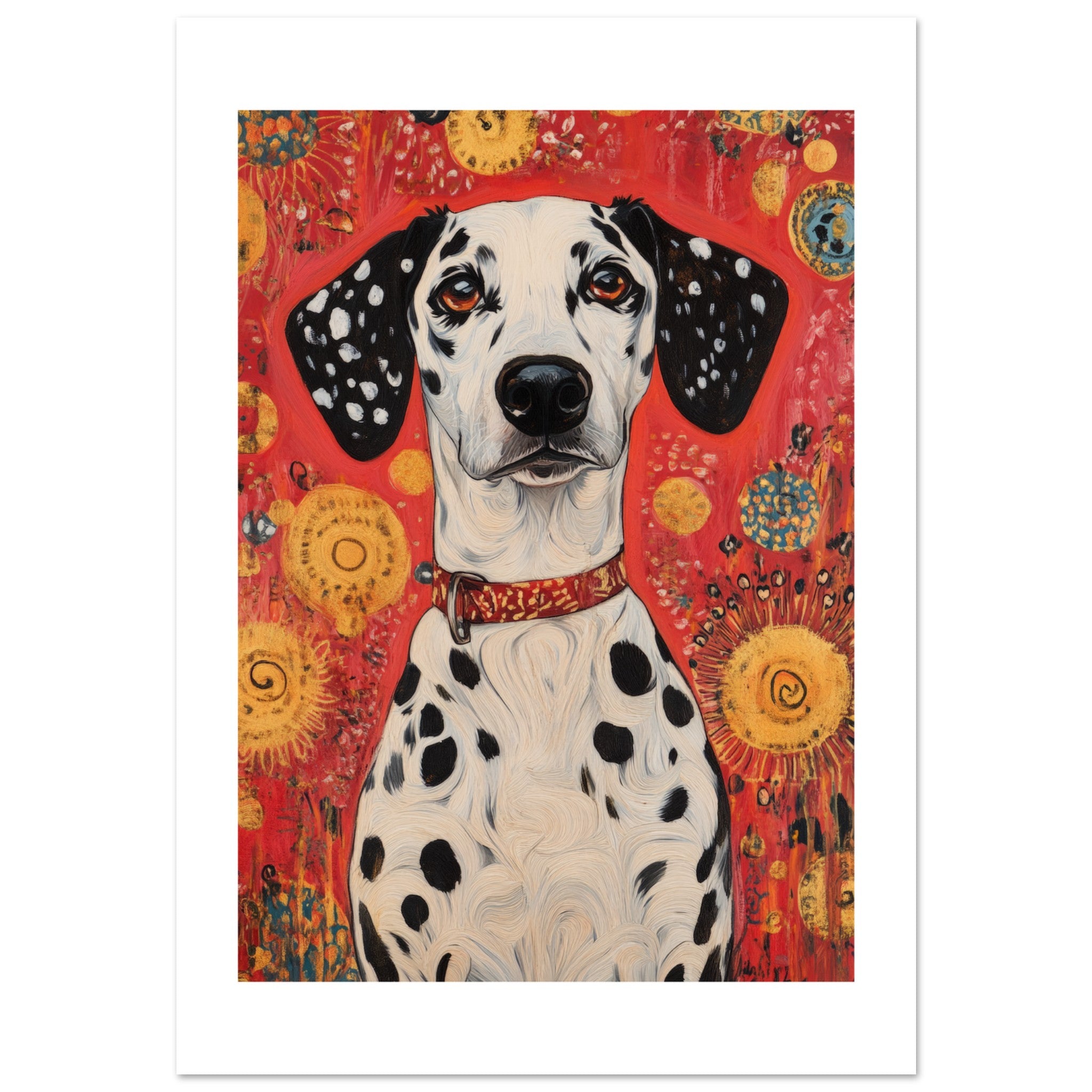Charming Dalmatian Poster - Elegant Art for Dog Lovers – Posters One ...