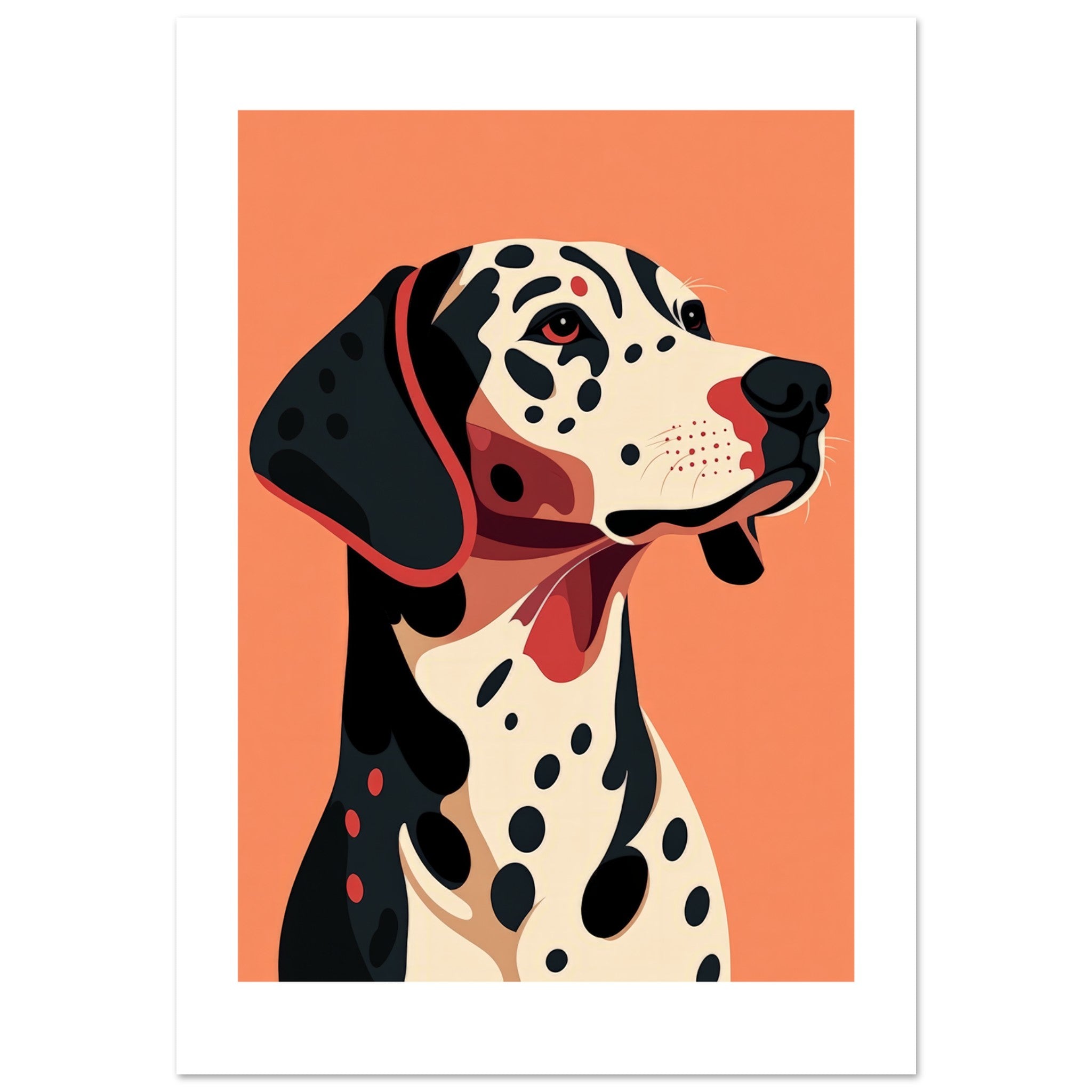 Elegant Dalmatian Poster: Unique Dog Art & Prints – Posters One Hundred