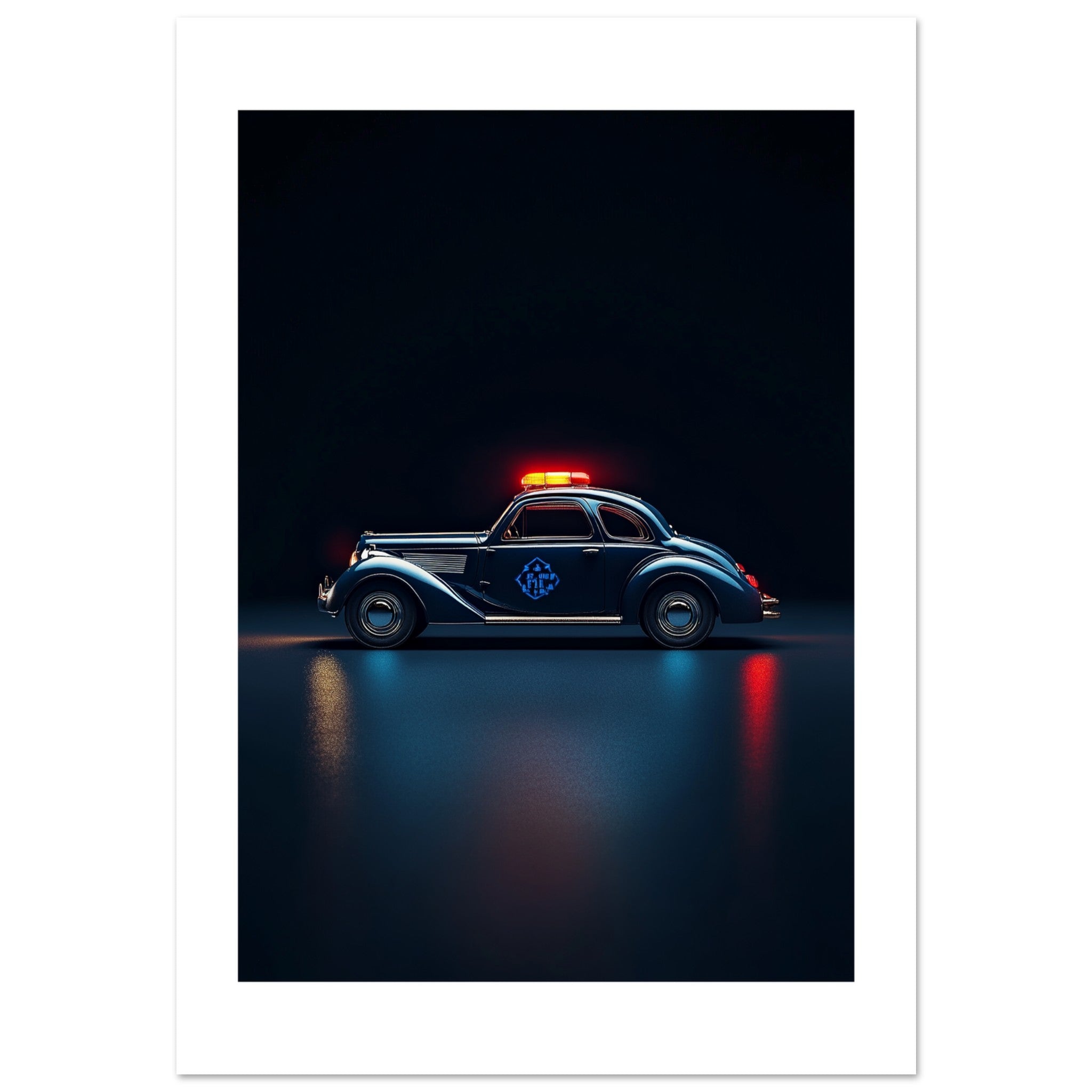 Vintage Toy Police Car Poster - Childroom Decor Delight – Posters One ...