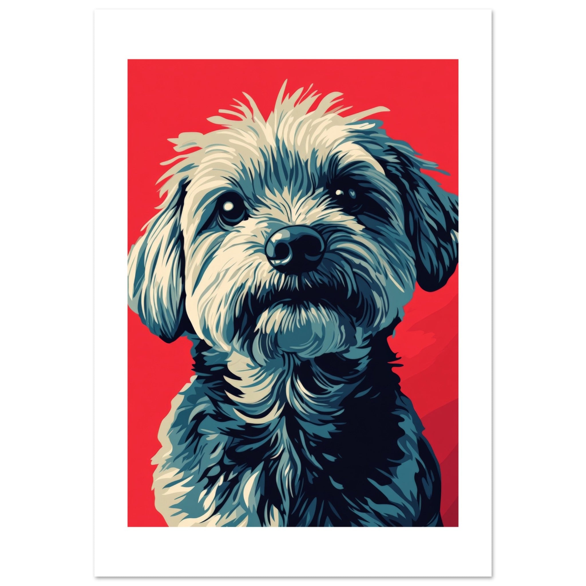 Charming Maltese Dog Poster for Elegant Home Decor – Posters One Hundred