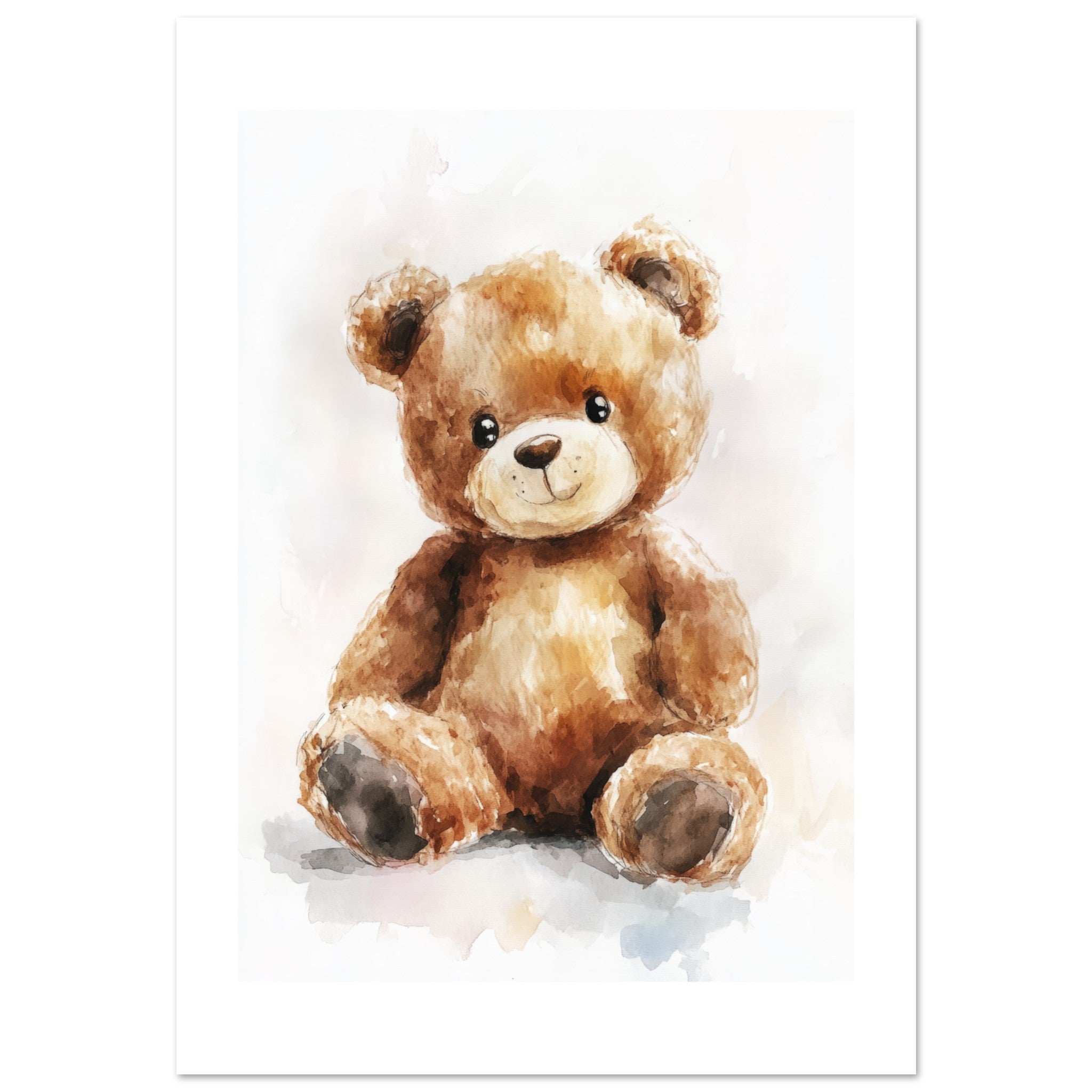 Vibrant Teddy Bear Poster - Perfect for Kids' Rooms! – Posters One Hundred