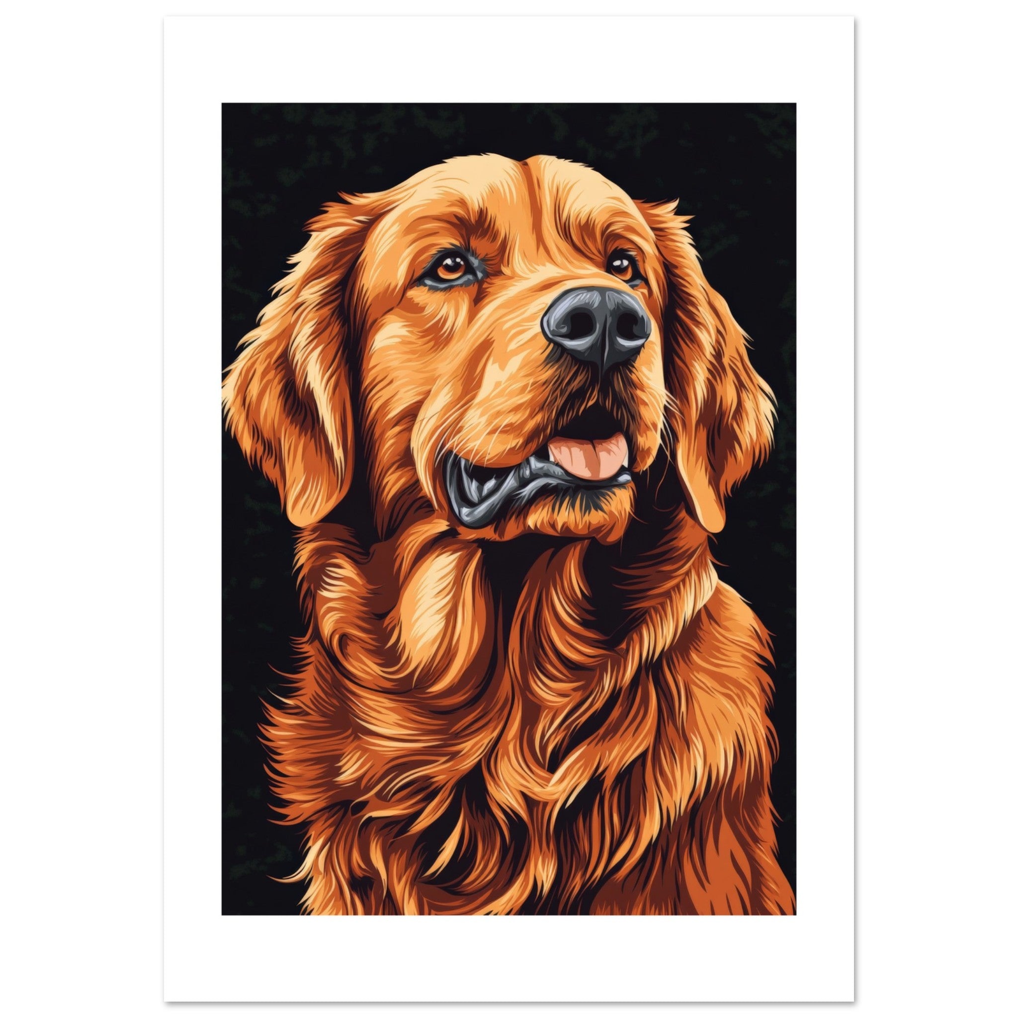 Charming Golden Retriever Poster for Dog Lovers – Posters One Hundred